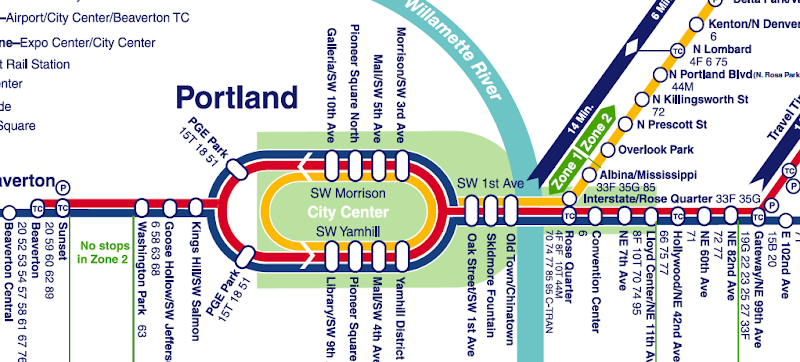 The ZehnKatzen Times: The Evolution Of The TriMet MAX Map 4: Say Hi To ...